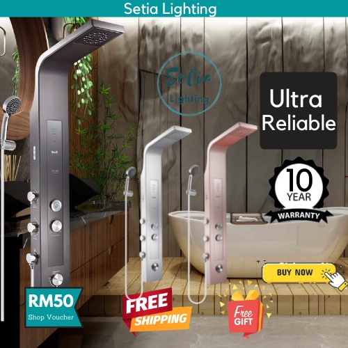 Alpha Revo i E Water Heater With DC pump rain shower designer ...