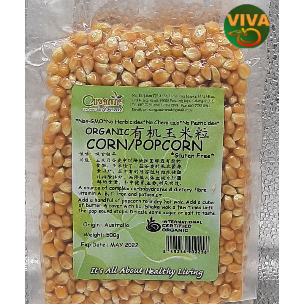 Organic Corn / Popcorn Australia (500g) | Shopee Malaysia
