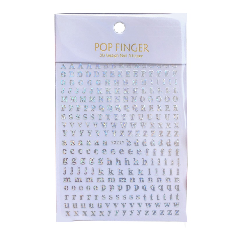 UU 26 Alphabet Stickers Glitter Self Adhesive Uppercase Lower Case ...