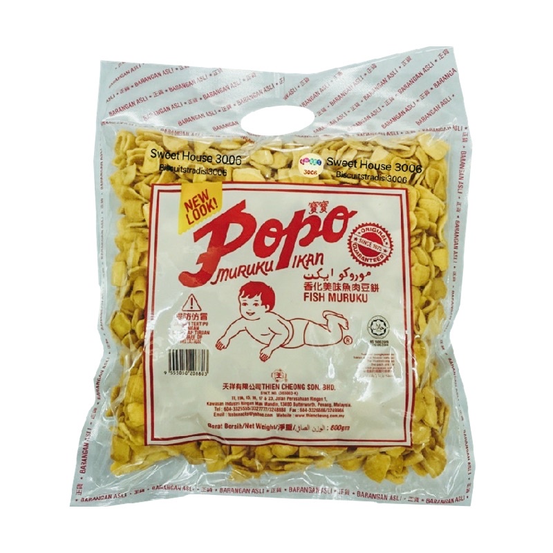 Popo Muruku Fish Original Flavour 800gm Makanan Ringan Zaman Dulu ...