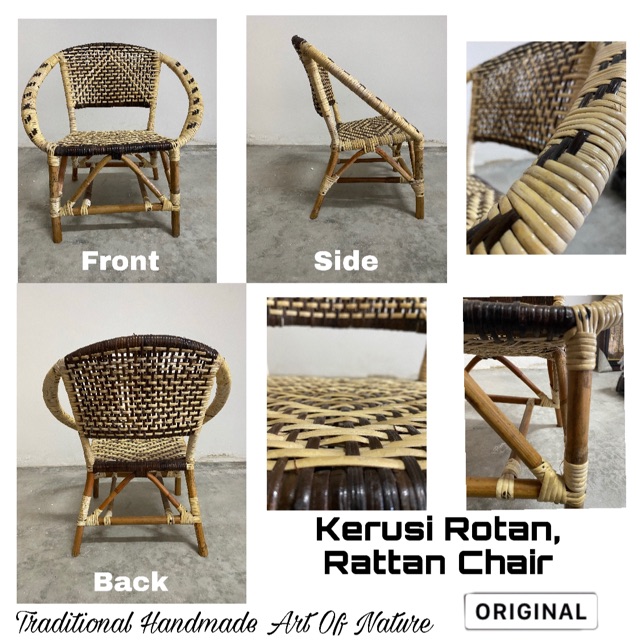 Kerusi Rotan, Rattan Chair, New Design | Shopee Malaysia