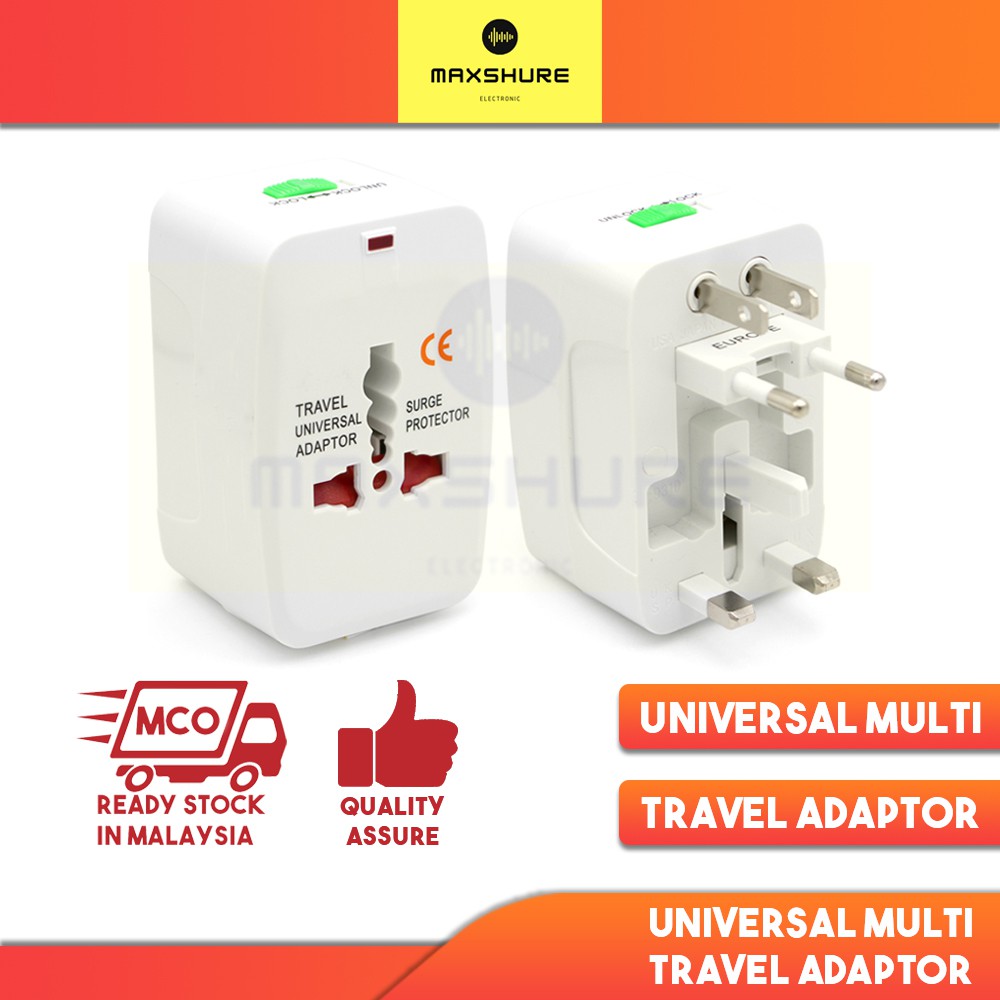 [MaxShure] Premium Copper Quality Universal Multi Travel Adapter UK ...