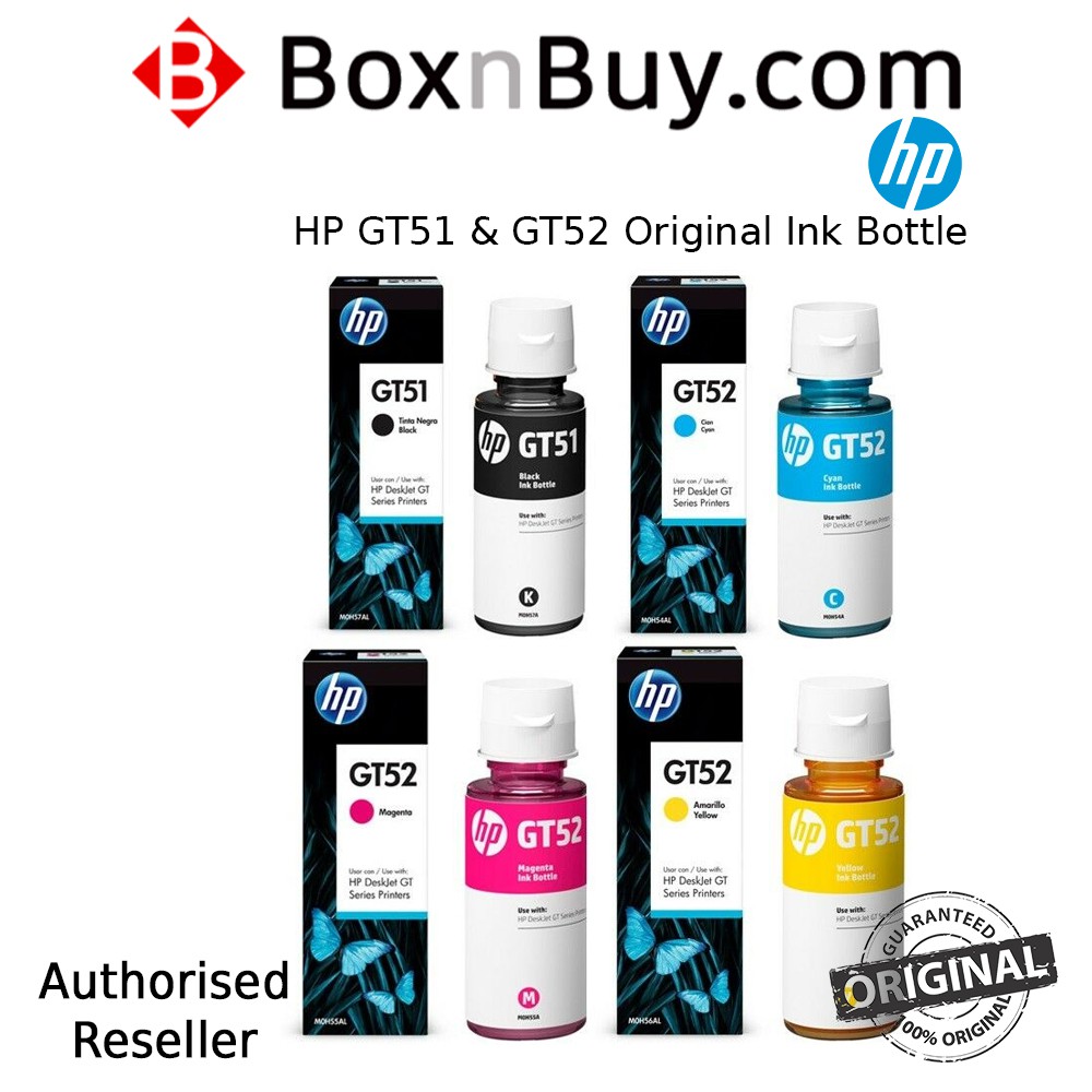 HP GT51 or GT52 Original Ink Bottle | Shopee Malaysia