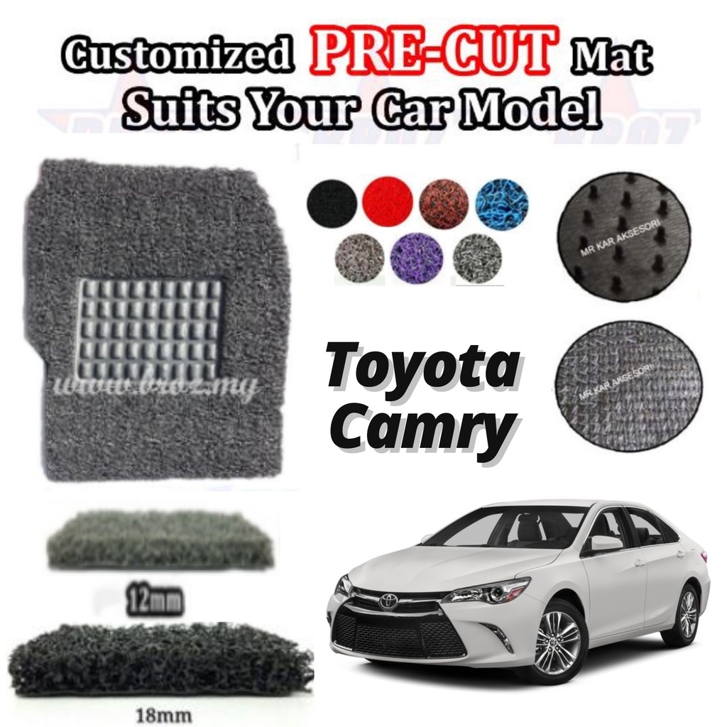 1PC ONLY DRIVER SIDE】Toyota Camry OEM PRE CUT PVC DRIVER SIDE CARPET ...