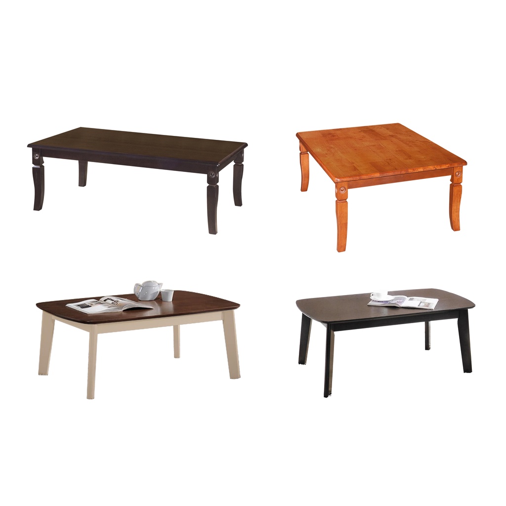 Full Solid Rubber Wood Modern Coffee Table & Classic Japanese Table ...