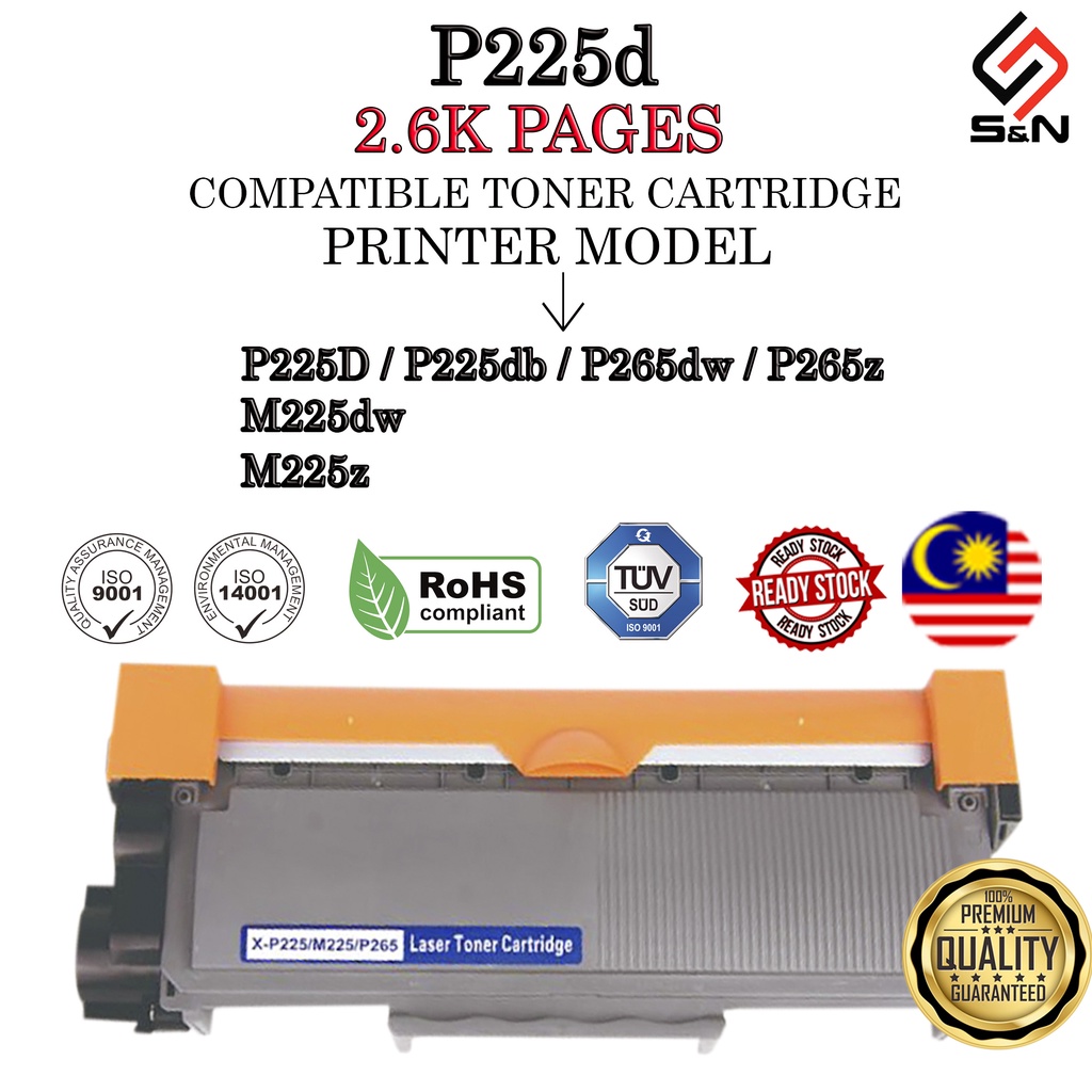 P225D/P265DW (CT202329/CT202330) Compatible Toner Cartridge | Shopee ...
