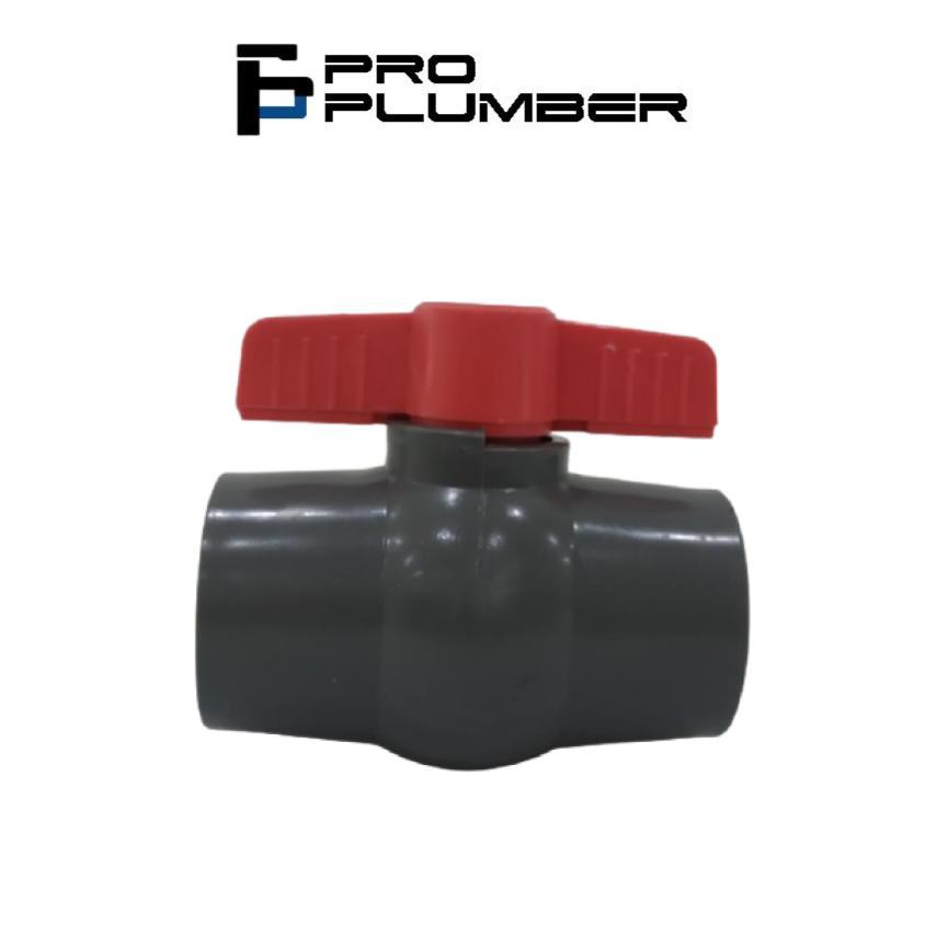 15mm Threaded Ended Plastic PVC Ball Valve Socket Pipe Fitting Control ...