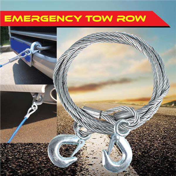 Emergency Rescue Wire Tow Rope Stainless Steel Car Truck SUV Vehicle ...