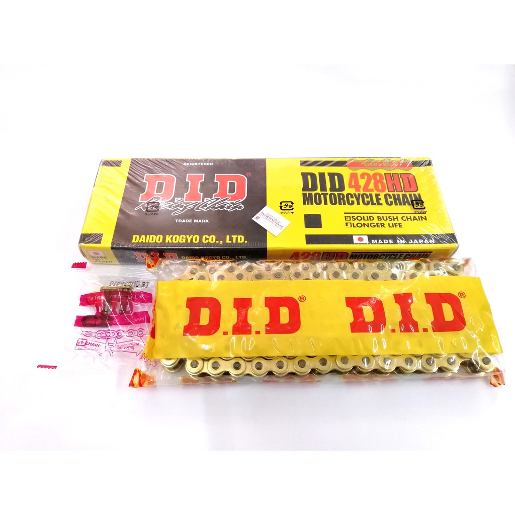 (100% ORIGINAL IMPORTED FROM JAPAN) DID RACING CHAIN 428HD X 122L ...