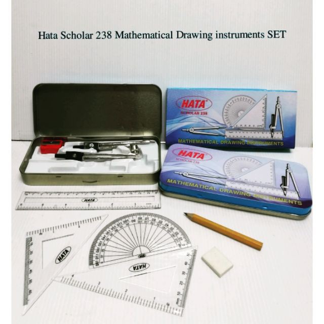 Hata 238 Math Set (Mathematical Drawing Instruments) | Shopee Malaysia