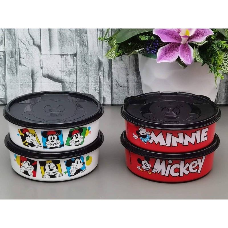 DISNEY KOLEKSI SPECIAL Tupperware Mickey and Minnie Handy Bowl 700ml ...