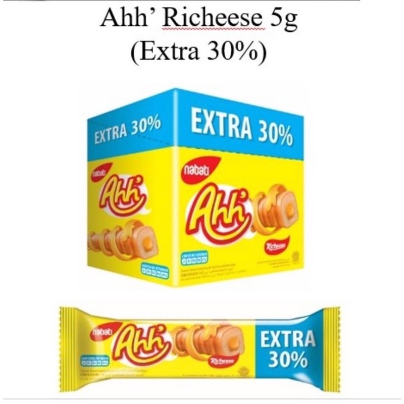 Nabati Richeese Richoco Wafer Ahh Triple Cheese Chocolate 5g x 20pcs | Shopee Malaysia