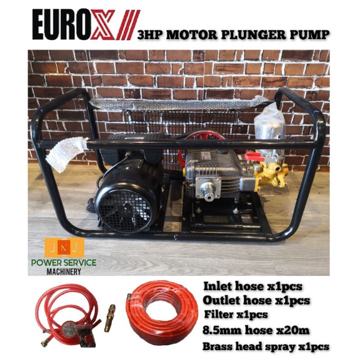 EUROPOWER EUROX 3HP MOTOR POWER SPRAYER PLUNGER PUMP PPQ4504. | Shopee Malaysia