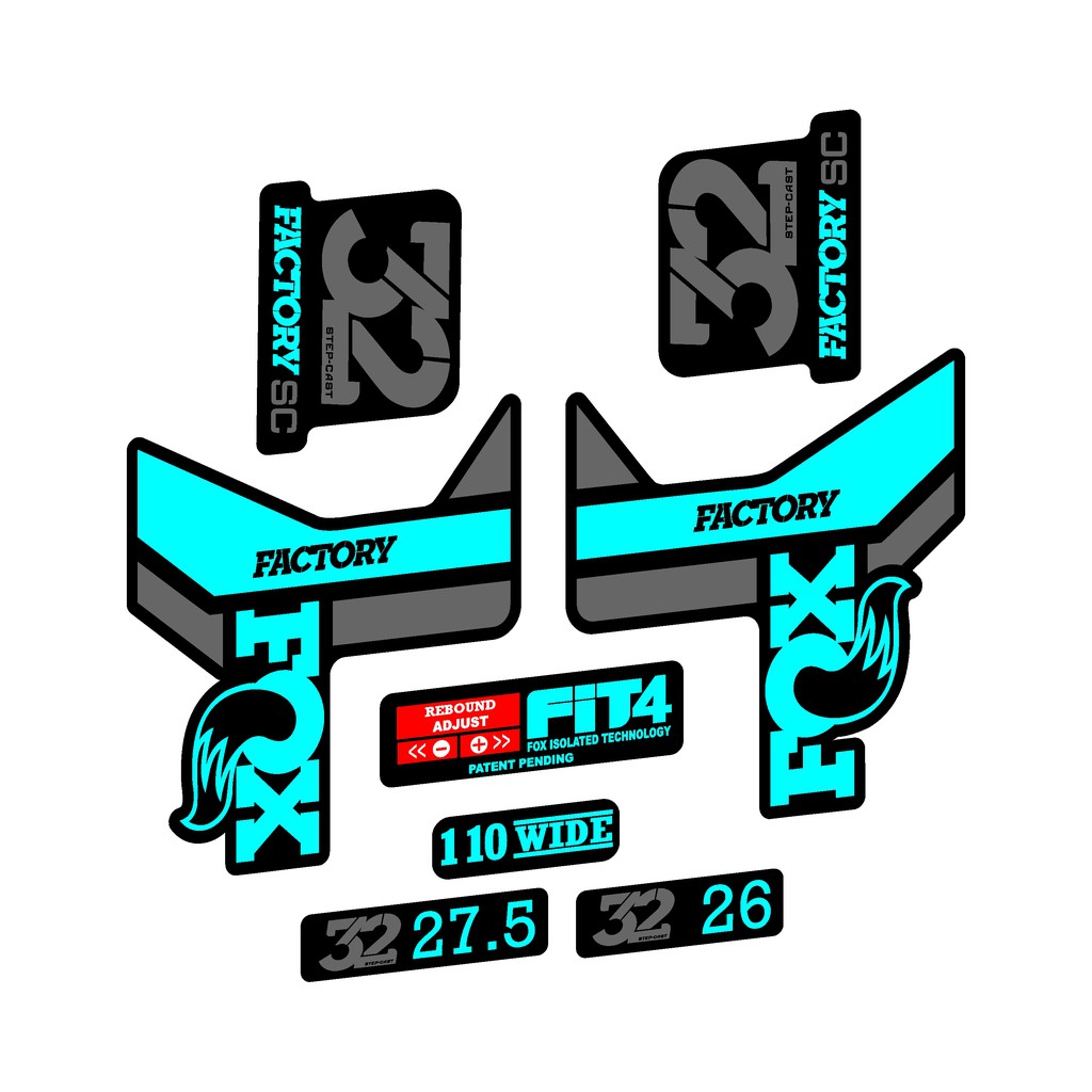 Bicycle Sticker Decal Fox 32 Step Cast MTB Fork Sticker | Shopee Malaysia