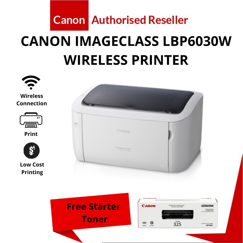 Canon imageClass LBP6030w Single Function Mono Laser Printer | Shopee Malaysia