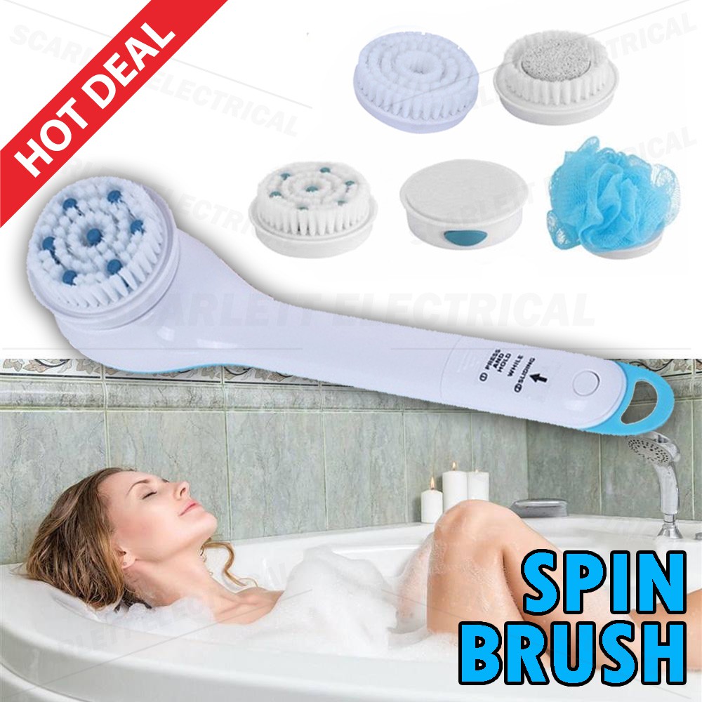 Spin Brush Shower Cleansing And Pamper Body Brush Massage Pedicure ...