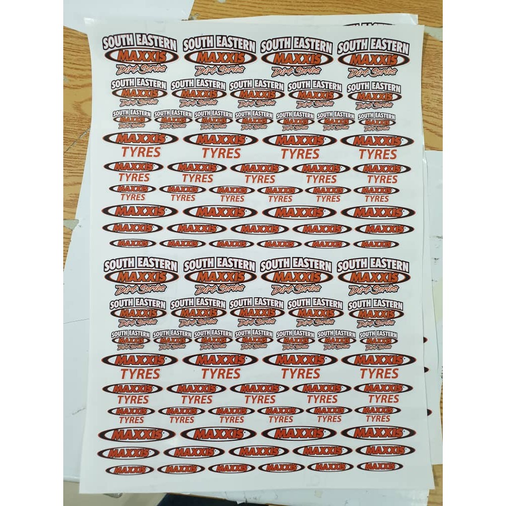 Rc car stickers A4 size Precut , waterproof and durable pvc plastic ...