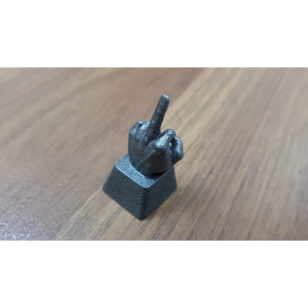 Keycap artisan middle finger rotten hard finger play for mechanical ...