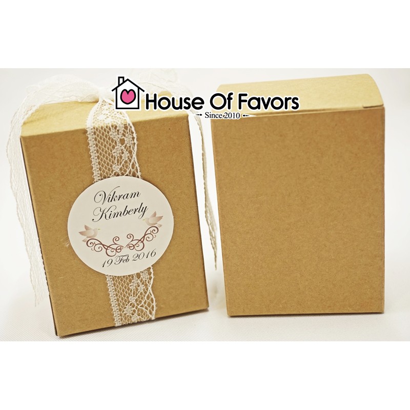 50pcs 6x6x8cm Kotak Kraft Box Gift Packaging Box Kotak Perfume Glass ...
