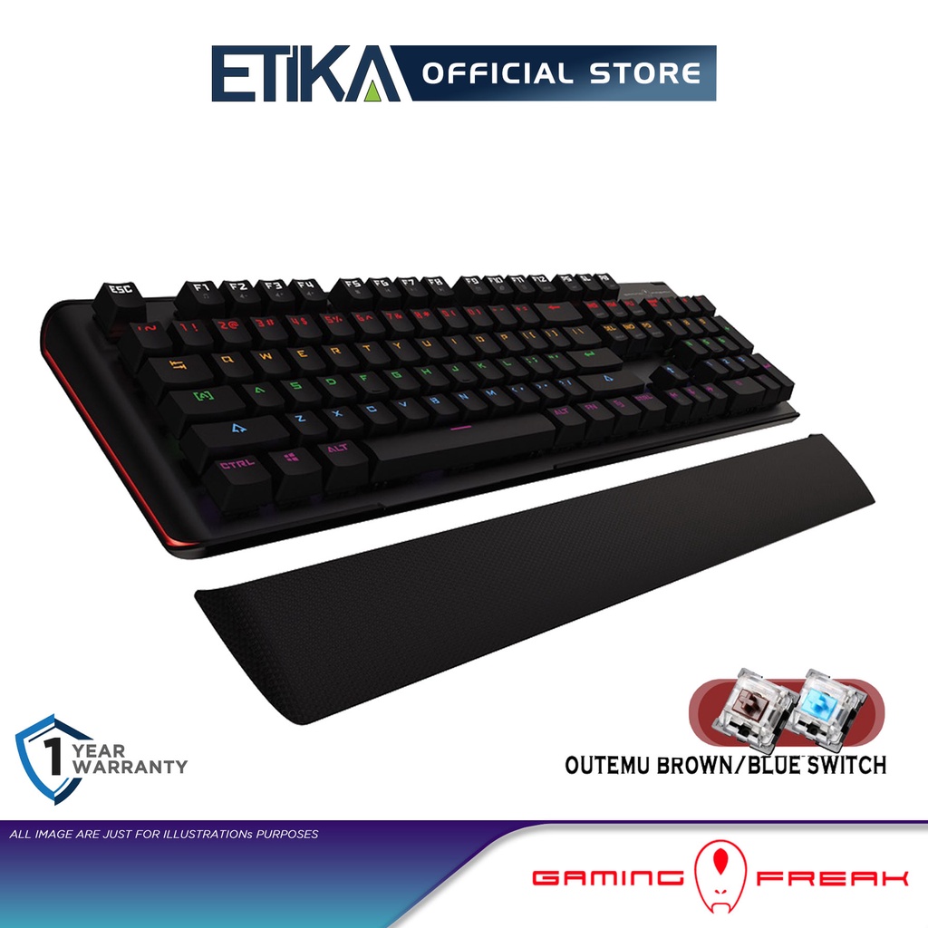 Gaming Freak MX-RGB9 Wired RGB Gaming Mechanical Keyboard with ...