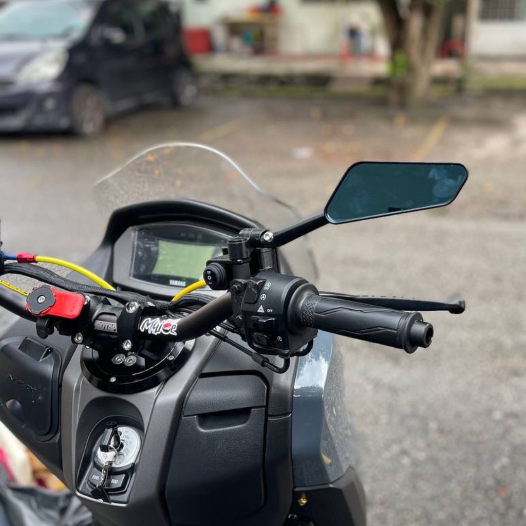 Black Diamond Side Mirror Yamaha Honda BMW Kawasaki Suzuki XMAX XADV X ...