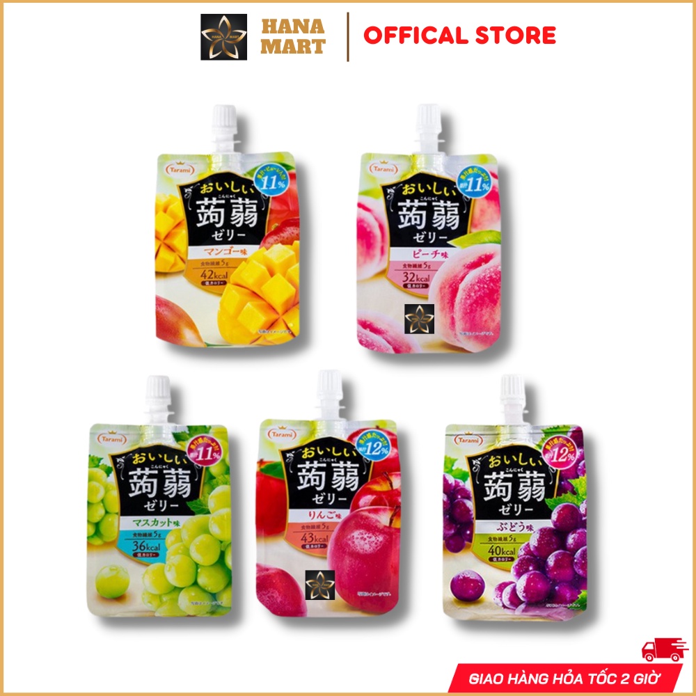 Jelly Konnyaku Tarami Fruit Jelly Has Many Flavors 150g | Shopee Malaysia