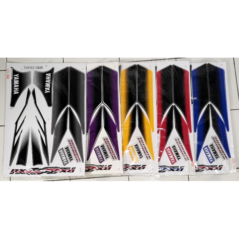 BODY COVER STICKER - RXZ 10TH MODEL CATALYZER 1ST MODEL 2004 MORITAKA ...