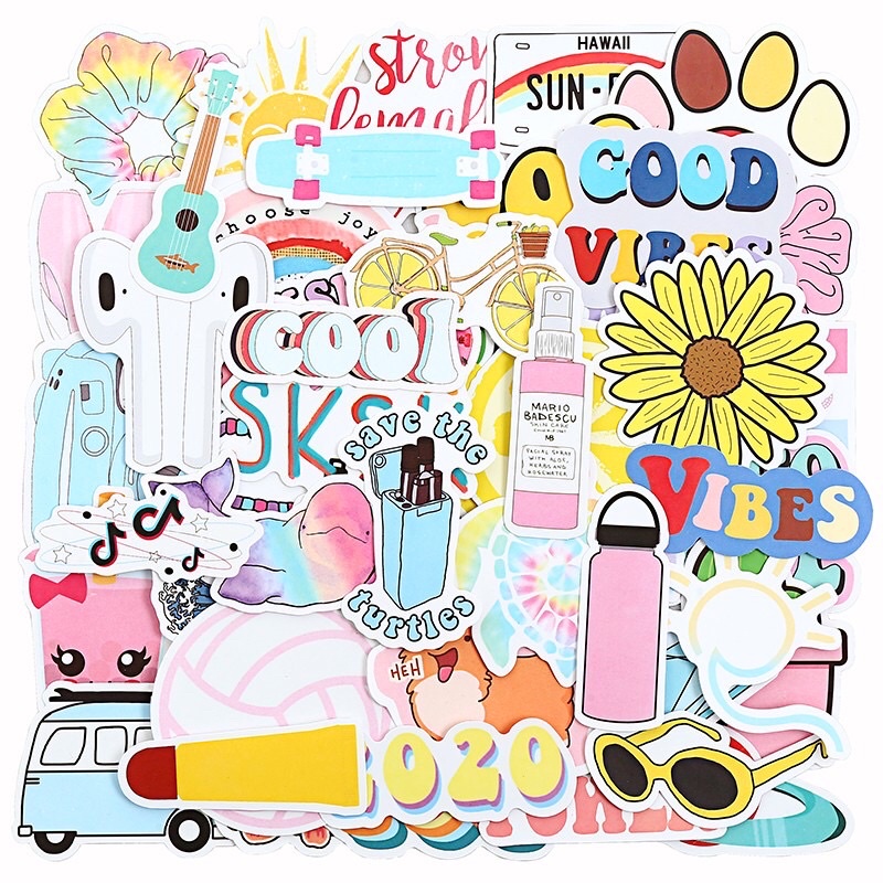 50pcs Cute Vsco Girl Sticker | Shopee Malaysia