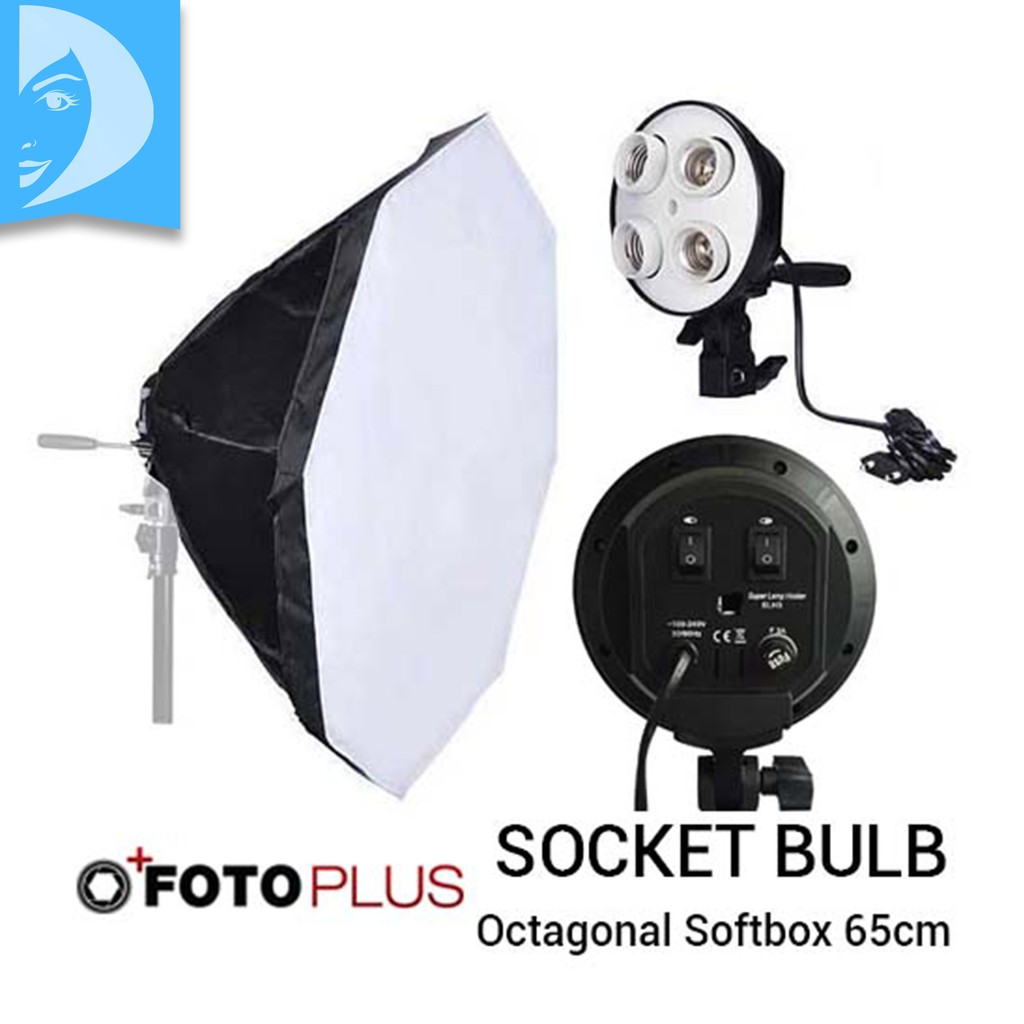 Photoplus Socket Bulb With Octagonal Softbox 65cm / Lighting Studio ...