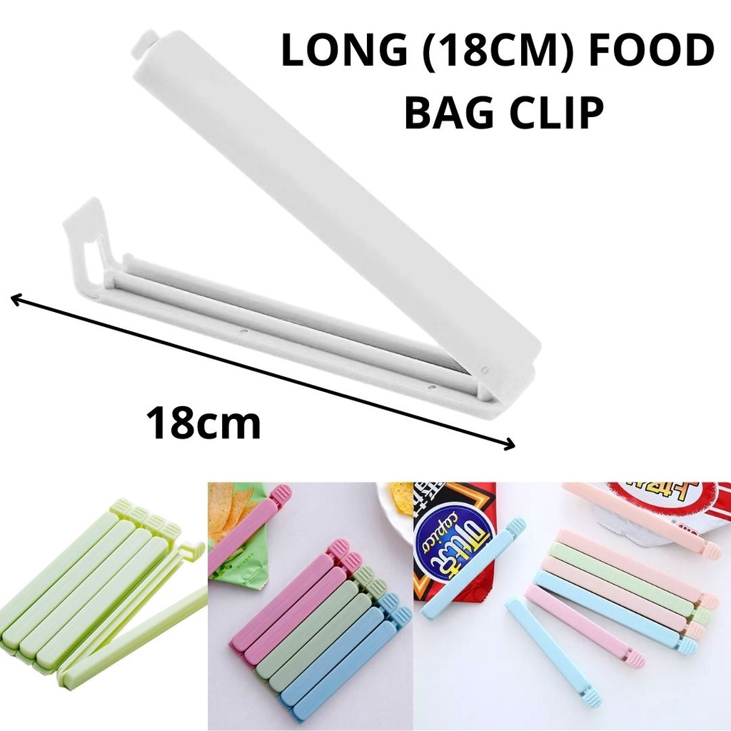 LONG! 18cm Portable Kitchen Sealing Clips Storage Food Snack Seal Bag ...