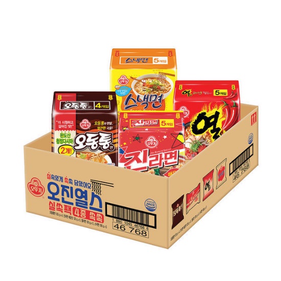 (20EA, 4packs)Korean Ramyeon 4 in 1box (Lucky Box A- Ottoki) | Shopee Malaysia