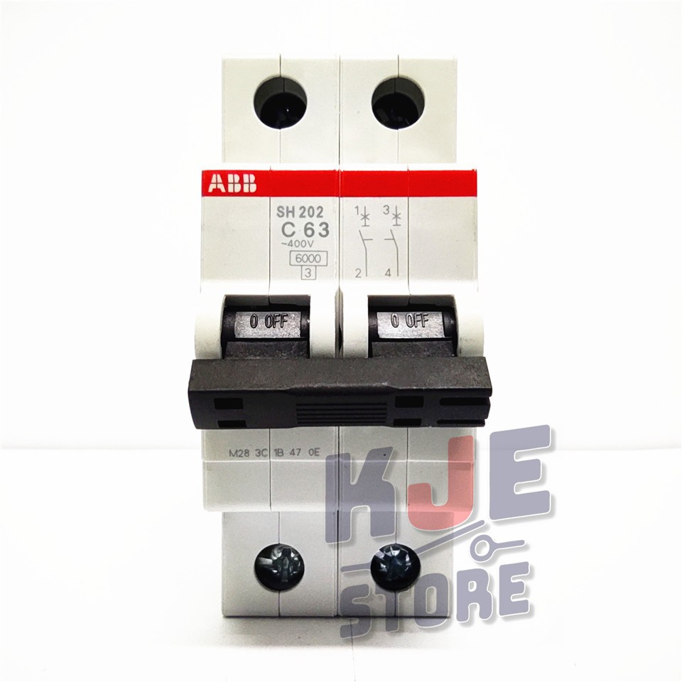 ABB MCB 1P/2P/3P [ SH201-C-63A / SH202-C-63A / SH203-C-63A ] [6kA] [63A] [Ready Stock] | Shopee ...