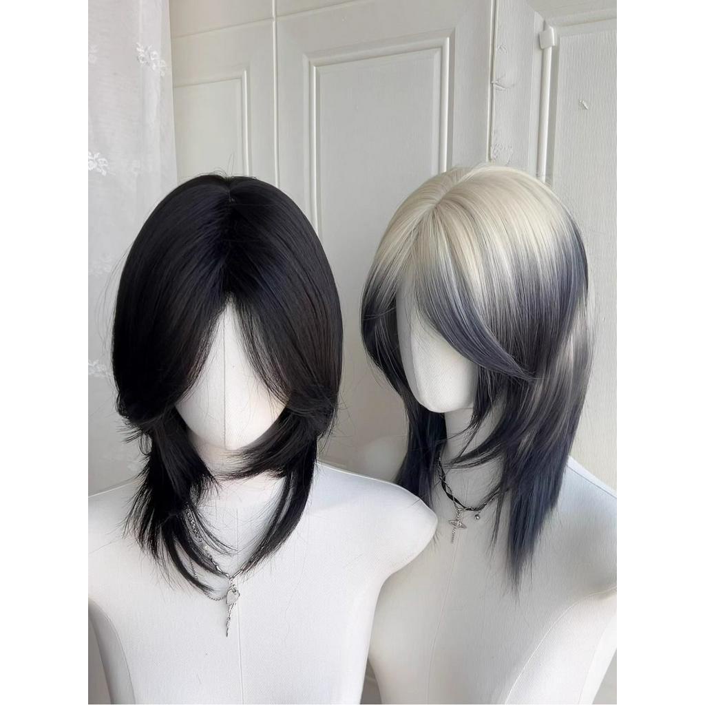 Wolf Tail Wig For Men And Women With Long Hair, Fashionable Men's ...