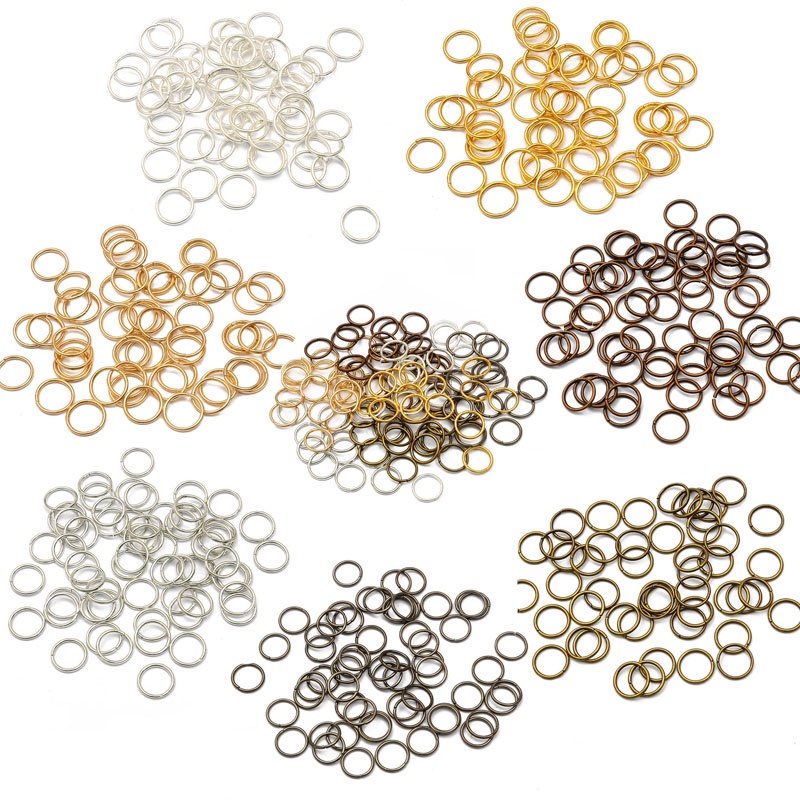 50-200pcs/lot 10-20mm Multicolor Split Rings Connectors DIY Jewelry ...