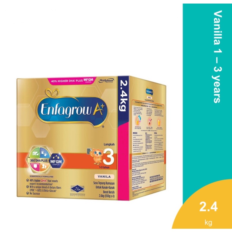 Enfagrow A+ Step 3 Vanilla/Original (2.4kg/3.48KG/2.32kg) | Shopee Malaysia