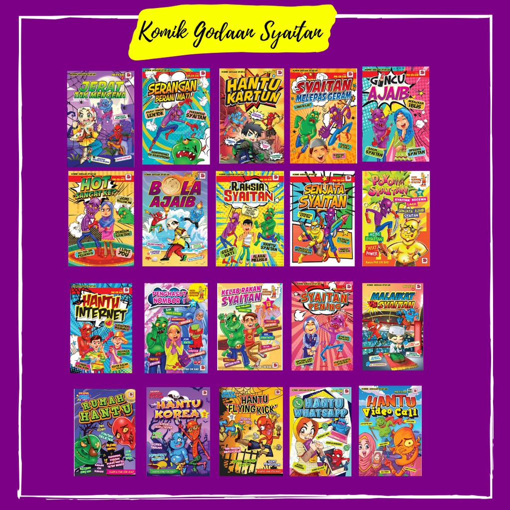Komik Godaan Syaitan - Asuh | Galeri Ilmu | Bacaan Kanak-kanak | Shopee ...