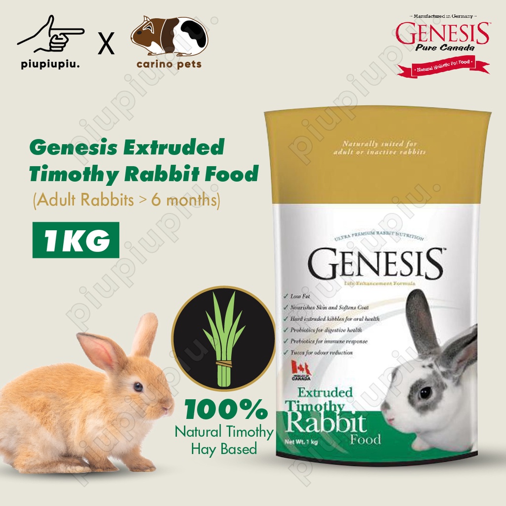 [24HR SHIP] GENESIS EXTRUDED PREMIUM RABBIT & GUINEA PIG FOOD Timothy ...