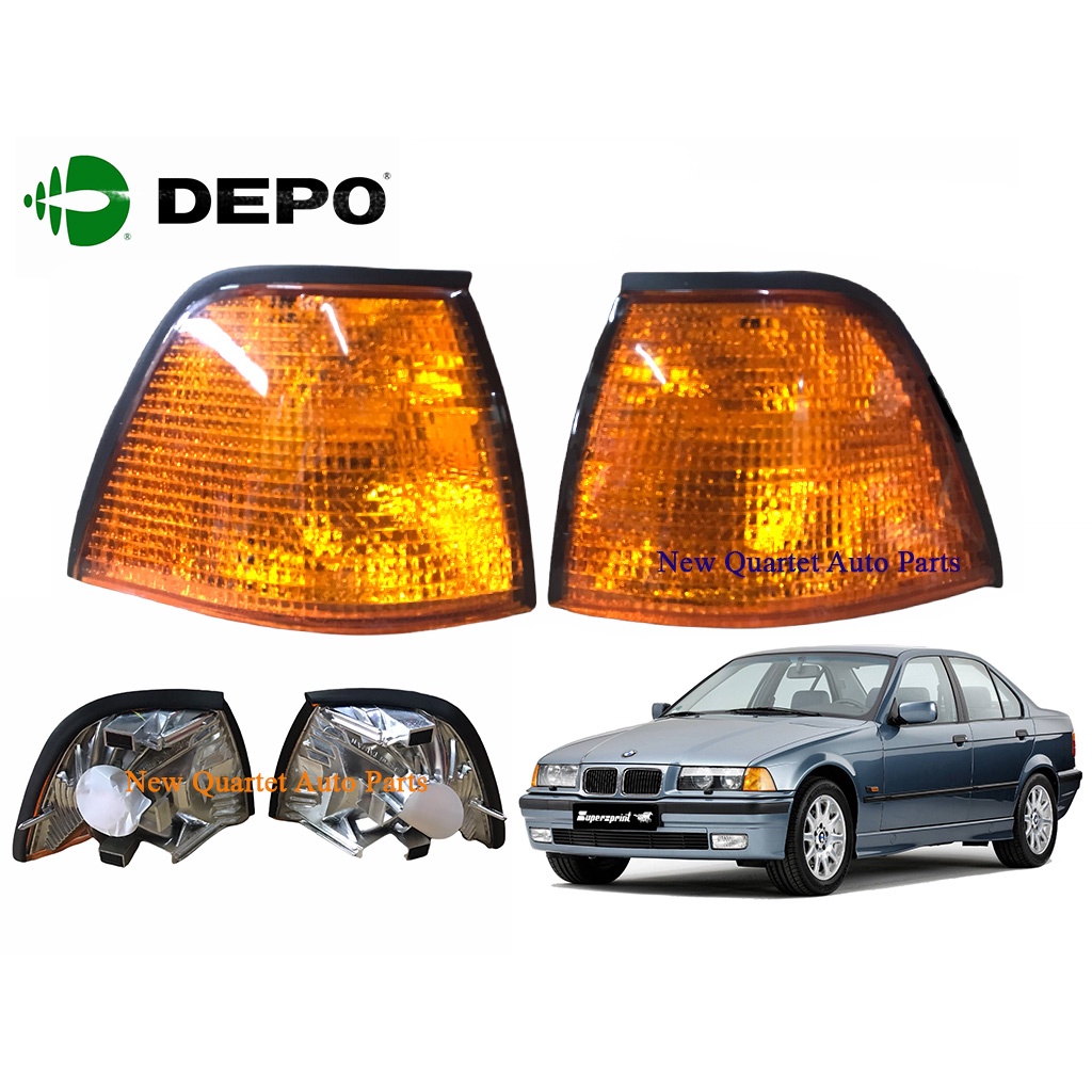 BMW E36 3 Series Corner Lamps Indicator Lights Lampu Signal AMBER ...