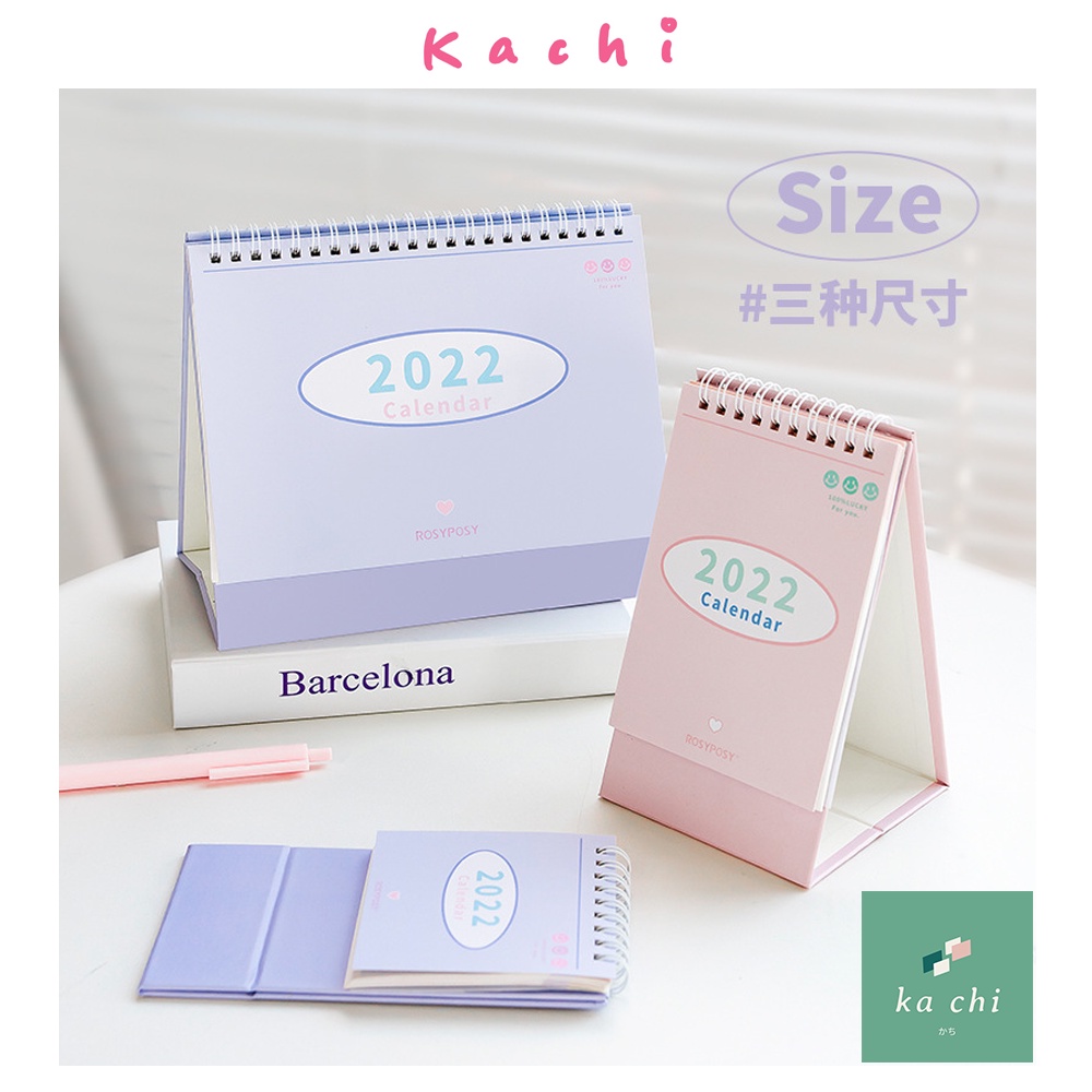 [READY STOCK] Kachi Cute 2022 Table Calendar Pastel Colorful Planner ...