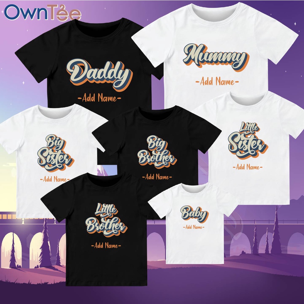 FREE CUSTOMIZE NAME Family Matching Set Family Wording 06 Tshirt 100% ...