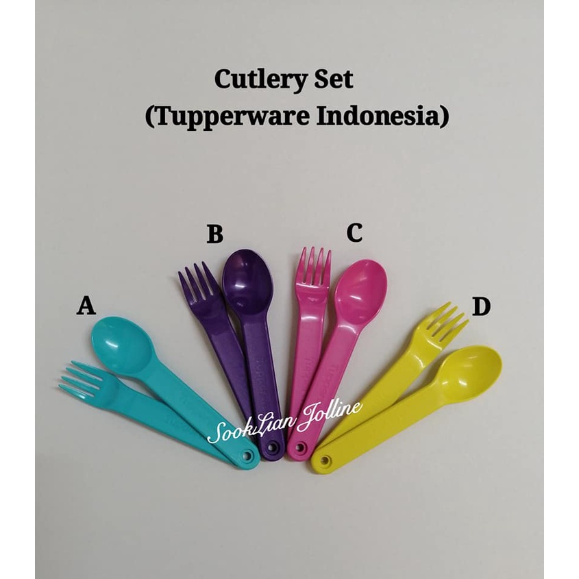 Tupperware Cutlery (Set of 1pc Spoon + 1pc Fork) | Shopee Malaysia
