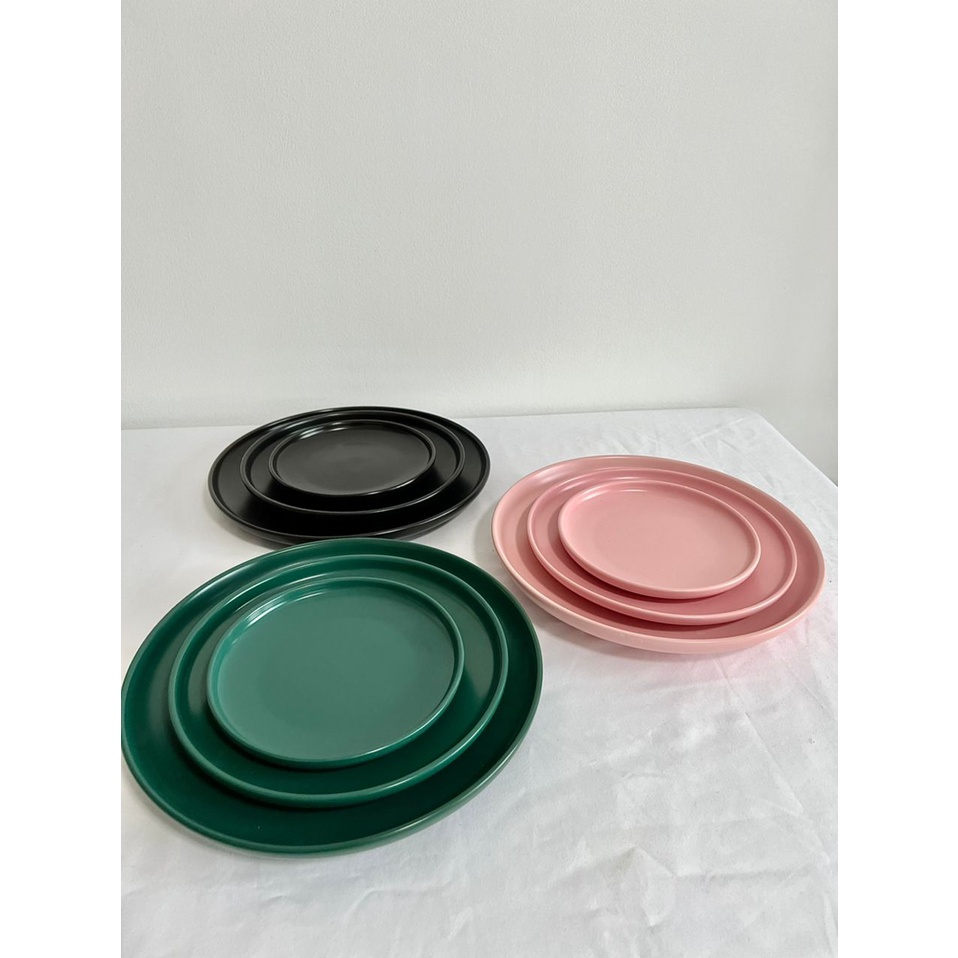 [Ready Stock) Ins Ceramic Plate Basic Classic Simple Plate Dinner ...