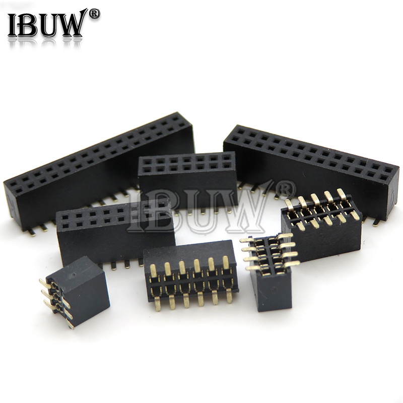 5-10pcs SMT 1.27mm 1.27 Double Row Female Breakaway PCB Board Pin Header socket Connector ...