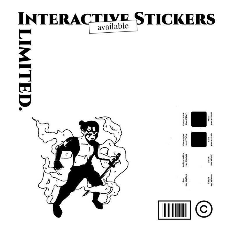 Interactive Stickers Set (Cyberpunk & Samurai) | Shopee Malaysia