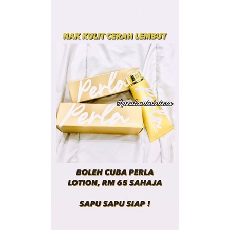 Perla Lotion (100% serbuk mutiara) | Shopee Malaysia