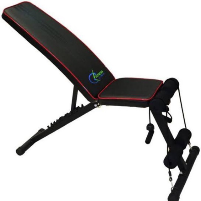 3in1 dumbbell bench with decline incline and flat press sit up adjustable exercise seat chair ...