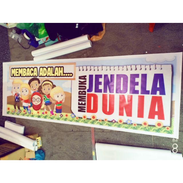 (BANNER GURU) KOD BG003 Membaca Adalah Membuka Jendela Dunia SIZE 6x2 ...