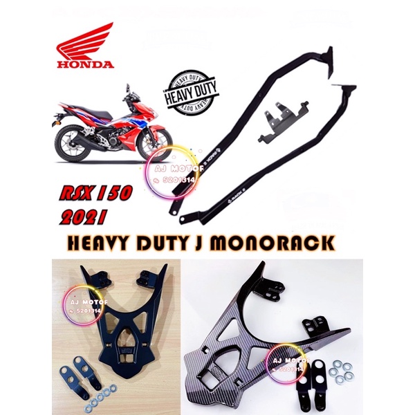 HONDA RSX150 RSX HEAVY DUTY MONORACK & ALLOY TOP BOX CARRIER RACK TAPAK ...