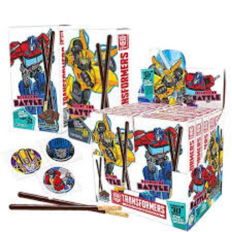 Transformers coated biscuits chocolate 32g free sticker inside | Shopee ...