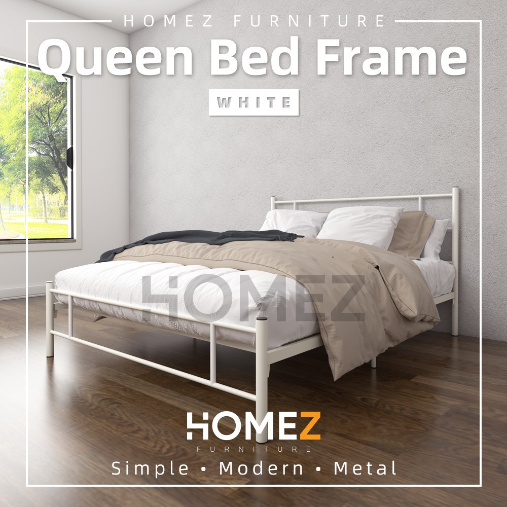 3V Powder Coat Metal Queen Bed Frame / Katil Besi ED902F | Shopee Malaysia